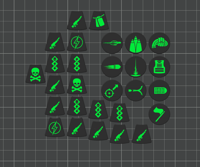 3mm Faction Token Set, Compatible with Kill Team 2024 (3rd Edition ...